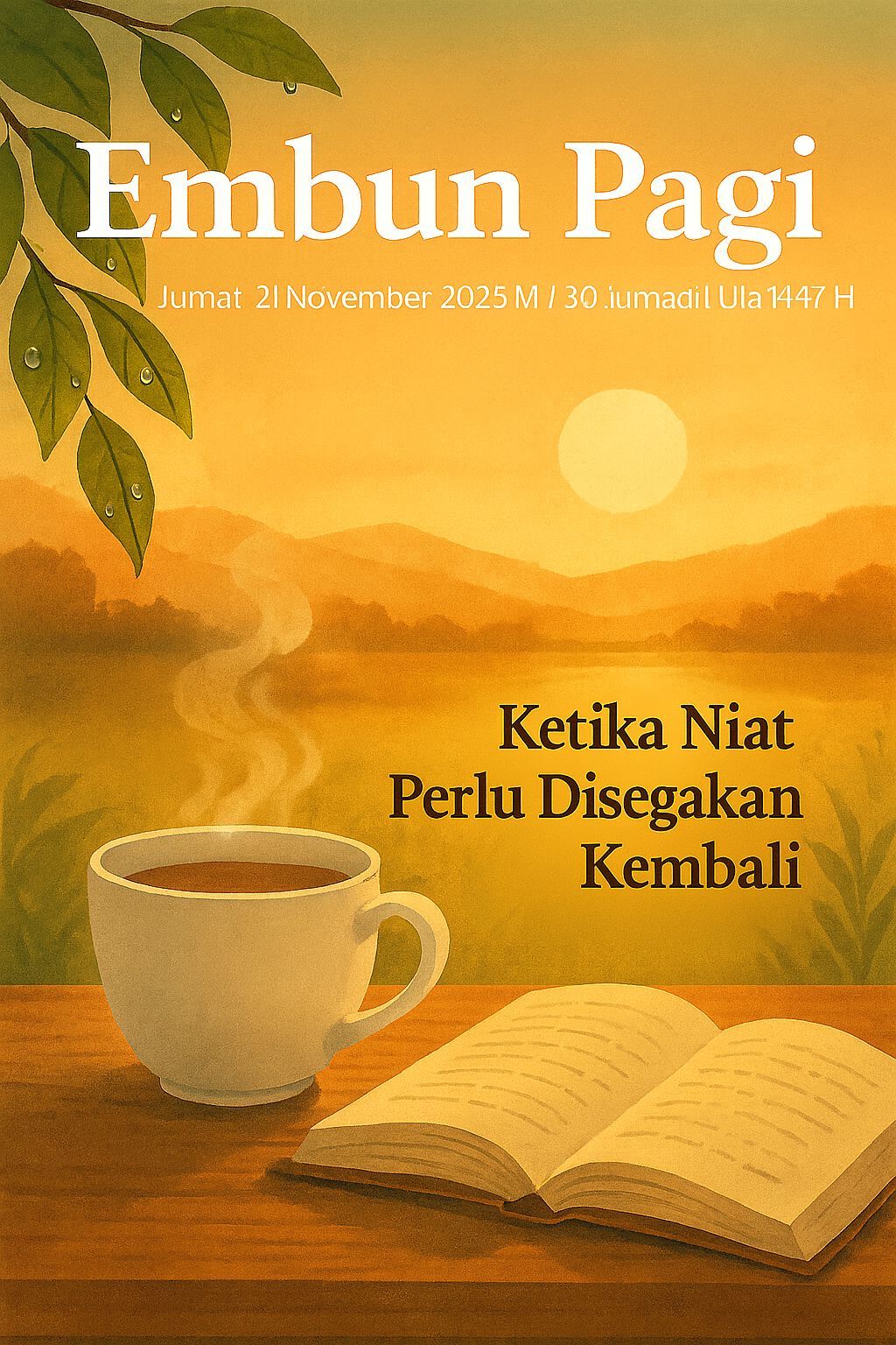 Embun Pagi (4) – Ketika Niat Perlu Disegarkan Kembali | Inisiator